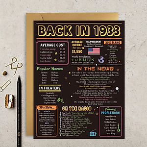 Ulbeelol Big Birthday Card, Back in 1933 Card, Oversize 91st Bday Card for Aunt, Classic 91st B-day Card for Parents Mom Dad Grandma Grandpa...