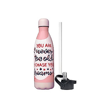 Speedex Vacuum Insulate Hot & Cold Water Bottle School/Gym/Home/Office/Boys/Girls/Kids with Leakproof Sipper CapAnd BPA Free(Pink 500ML)