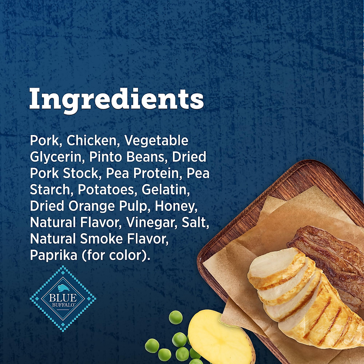 Blue Buffalo True Chews Dog Treats, Made in the USA with Natural Ingredients, Pork and Chicken Sausage Recipe, 14-oz Bag