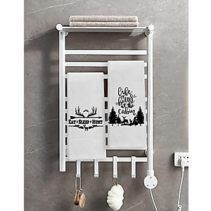 Life is Better at The Cabin Kitchen Towels Bath Towels,16 x 24 Inch Set of 24 Soft and Absorbent Camping Hand Towels Tea Towels Dish Towels Sets,Campers Camping Lovers Gifts