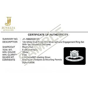 Jenelia Jewelers 0.50 CT. T.W. Wishbone Rings for Women Round Cut Eternity Cubic Zirconia Diamond Vintage Style Art Deco Wedding Band 14KT Gold Plated Solid 925 Sterling Silver (6)
