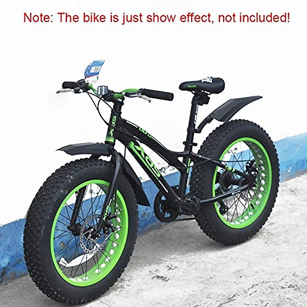 kkhouse 20 inch 26inch Electric Folding Bicycle Mud Guard Snow Bicycle Mudguard Fat Bike Fender Fatbike MTB Bike Cycling Fenders Parts