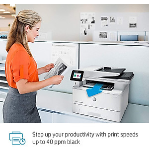 HP Laserjet Pro M428fdw Monochrome Wireless Laser Printer, Print & Copy & Scan & Fax, 40ppm, Wi-Fi, 4800 x 600dpi, 2.7" Color Touchscreen Display, Auto 2-Sided Printing, PC Mall USB Printer Cable