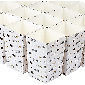 Small Popcorn Party Favor Boxes for 2023 Graduation Decor (3.3 x 5.5 In, 100 Pack)