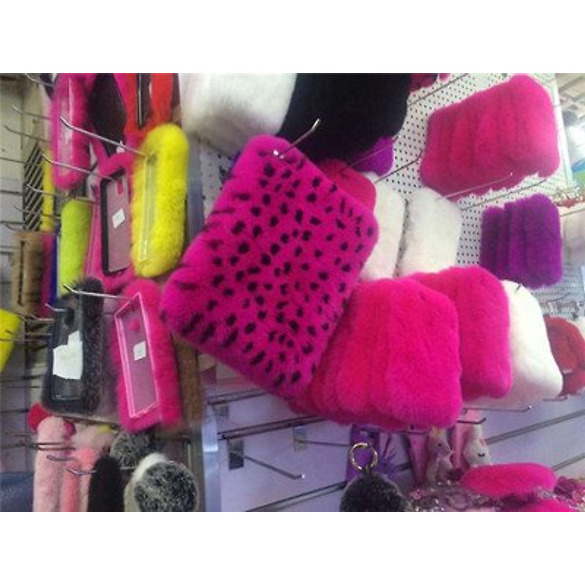 Case for 2017/2015 iPad Pro 12.9",Handmade Diamond Furry Fuzzy Luxury Bling Fluffy Winter Warm Soft Rabbit Fur Plush Cover Case for iPad Pro 12.9" 2017/2015 (1st & 2nd) (Purple)