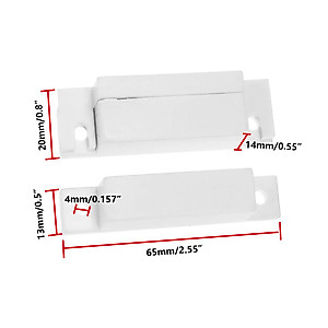 Dahszhi Surface Mount Alarm Magnetic Contact 10W 100V 0.5A for Door Window Security - 3pcs