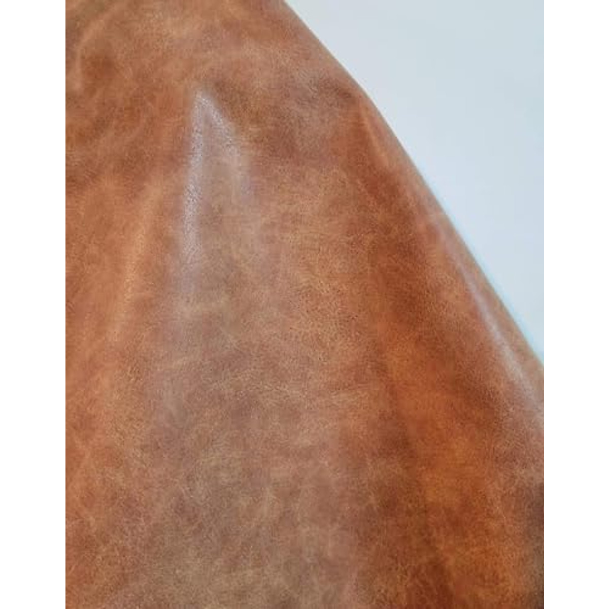 NAT Leathers | Blonde Light Tan Beige Distressed Crazy Horse Soft Faux Vegan Upholstery Leather PU (Peta Approved Vegan) | 1 Yard (36 x 54 inch) Cut by The Yard | Pleather 0.9 mm | Blonde 36"x 54"