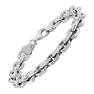 Silpada 'Linked Away' Chain Bead Bracelet in Sterling Silver, 7.5"