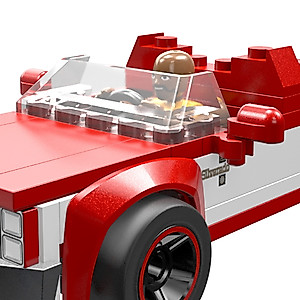 MEGA Hot Wheels Building Toy Race Car Playset, 83 Chevy Silverado with 89 Pieces, 1 Micro Action Figure Driver, Red, Kids Age 5+ Years