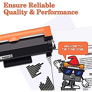 TONERNEEDS TN 660 Toner Cartridge - Black Ink Replacement Cartridges for TN660 & TN630 - High Yield Use - Compatible with Brother Printer HL-L2300D, HL-L2340DW, MFC-L2680W, MFC-L2740DW - (Pack of 2)