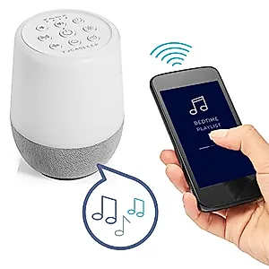 Yogasleep Duet White Noise Sound Machine & Night Light, 30 Natural Sounds, Bluetooth-Wireless Speaker for Travel, Office Privacy, Concentration, Sleep Aid for Adults & Baby, Registry & Nursery Gift