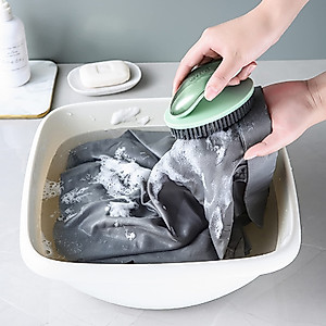 Ganganmax Scrub Brushes for Cleaning Stain Brush Laundry Cleaning Brush Soft Laundry Brush Shoe Brush Sneaker Brush Clothes Fabric Scrub Brush Laundry Scrub Brush Pack 2