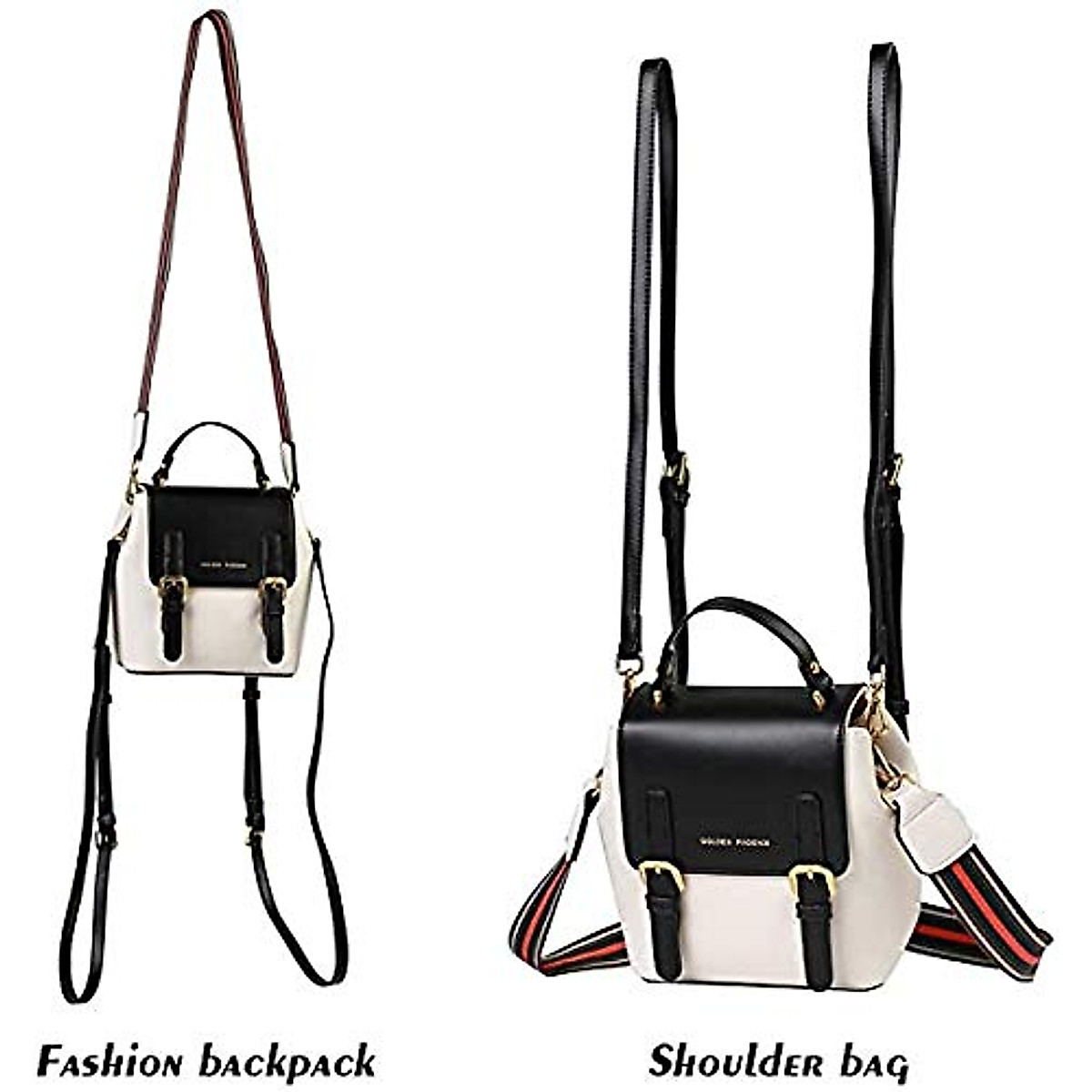 Women’s Mini Backpack PU Leather Handbag Casual Shoulder Bag Crossbody