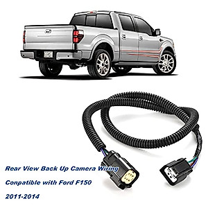 Rear View Back Up Camera Wiring Harness Compatible with Ford F150 2011-2014 Backup Camera Adapter Cable Wire Replacement BL3Z-14A411-A