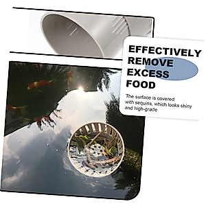 FONDOTIN 1 Pc Filter roof Drain Strainer Drain Pipe Fittings filtro para pecera Pool Sink Strainer Plastic Fish Bowl Pond Drain Cover Plastic Aquarium Skimmer abs Fish Tank Basket White