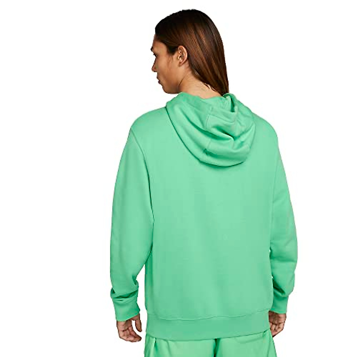 Nike Sportswear Club Fleece Men's Graphic Pullover Hoodie (Light Green Spark/Light Green Spark, Small)