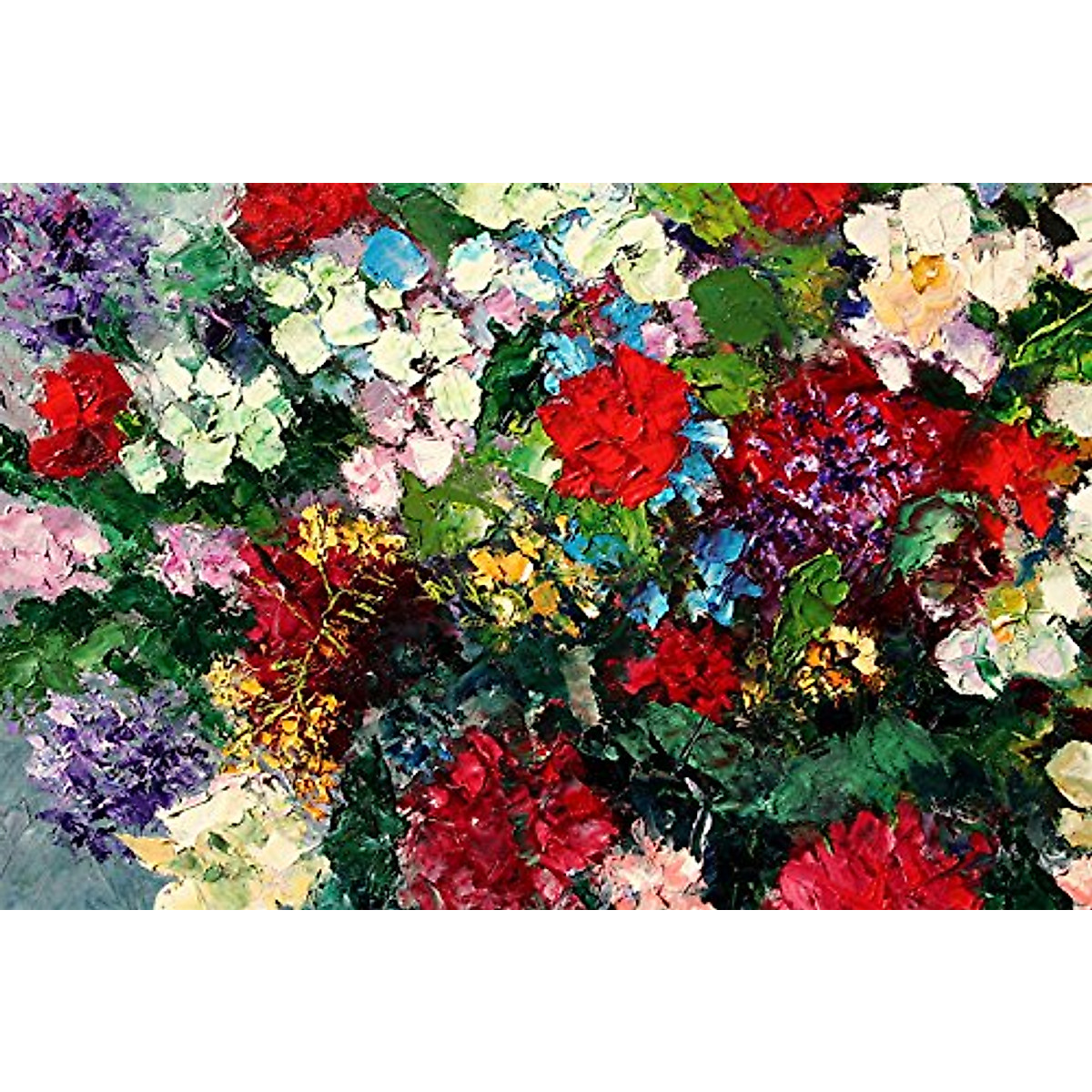(SOLD) Bounteous Blooms - HUGE floral still life by Andre Dluhos