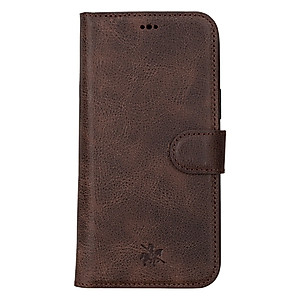 Venito for iPhone 15 Plus Case Wallet with Card Holders and RFID Blocking, Leather Phone Case, Magnetic Closure Detachable Phone Cover 6.7 inches, Ravenna - Coffee Brown