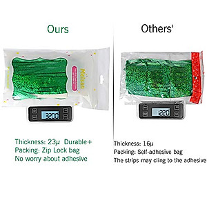 Foil Fringe Curtains Party Decorations - Melsan 3 Pack 3.2 x 8.2 ft Tinsel Curtain Party Photo Backdrop for Birthday Party Baby Shower or Graduation Decorations Green