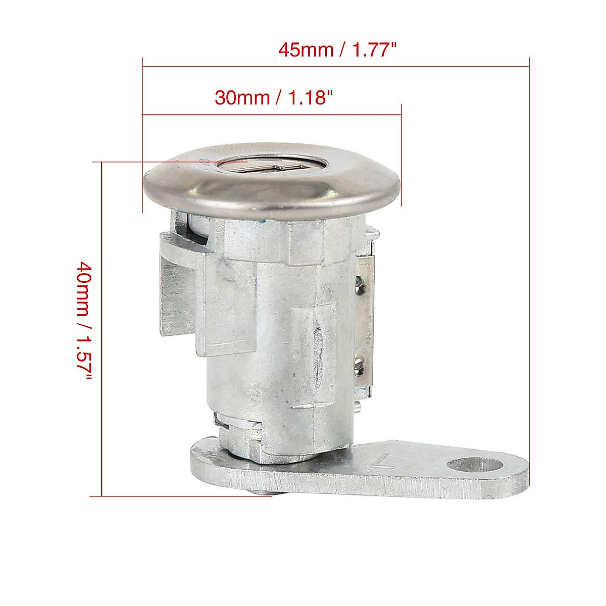 X AUTOHAUX Pair Door Lock Cylinder with 2 Keys for Ford for Ranger 1983-1992