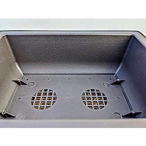 Bonsai Outlet Training Pots with Humidity Trays - Built in Mesh, Brown 8-Inch Large Planters + Made from Durable Shatter Proof Poly-Resin, Set of 3 Pot Set