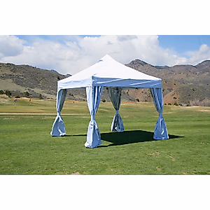 UNDERCOVER X3 10x10 Commercial Canopy Tent – Pop Up Canopy Tent with Sidewalls – Portable Outdoor Canopy Tent (White) – Wheel-Away 10x10 Commercial Canopy Tent