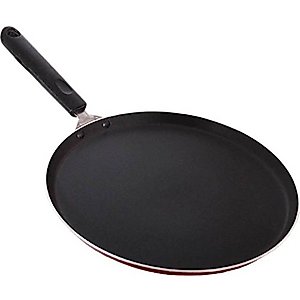 Sahishnu Online And Marketing Nonstick Dosa Pan, Black, Aluminium, 285mm x 11mm x 0.5in