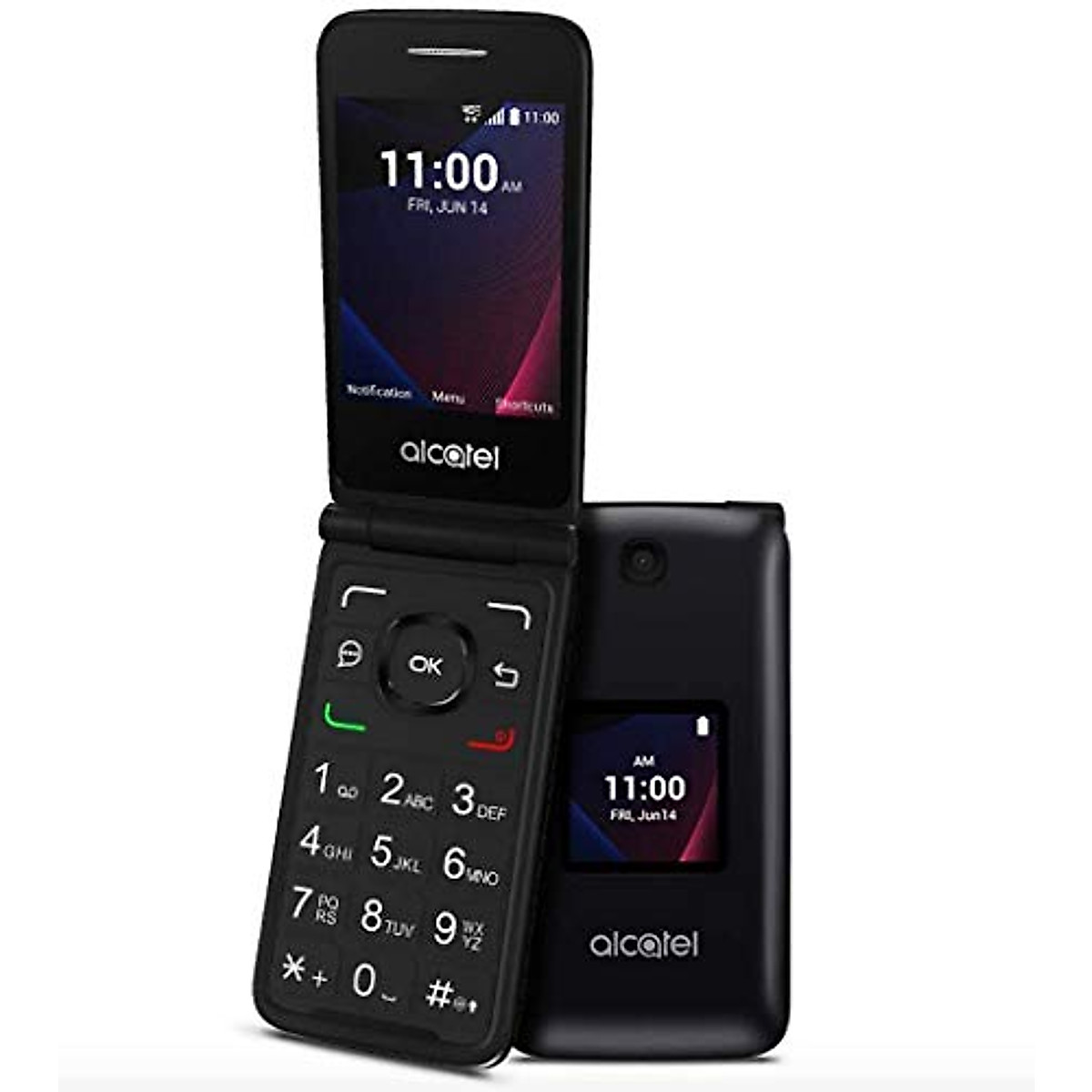 Alcatel GO FLIP 4044V (Verizon Unlocked) (Renewed), Black
