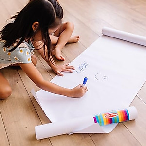 Melissa & Doug Deluxe Easel Paper Roll Replacement (17 inches x 75 feet) - 3-Pack - FSC Certified