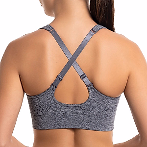 PUMA Women’s Seamless Convertible Sports Bra, 2-Pack (as1, Alpha, m, Regular, Regular, Black/Gray)