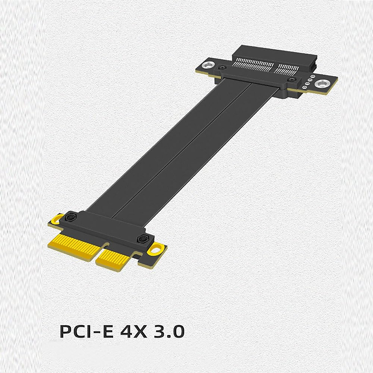 BQZYX+ PCI-E Riser PCI-E x4 Extension Cable Pcie Extension Cable Extension Port Adapter (20cm 180 Degrees)-Upgrade Version