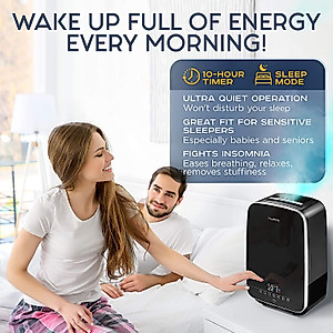 LED Humidifiers for Home Large Room Bedroom 1.45 Gal