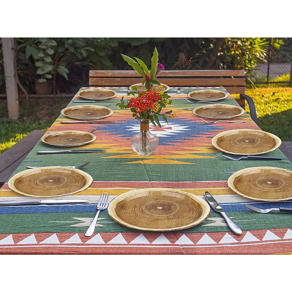 TWOWYHI 50PCS Wood Grain Paper Plates10 x12 Oval Disposable Plates Large Party Paper Plates for Birthday Rustic Party Supplies Dinnerware Plates Garden Farmhouse Plate Tableware Decor