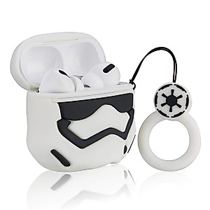 Mulafnxal for Airpod Pro 2019/Pro 2 Gen 2022 Case, Cute Cartoon Silicone Air pods Pro Cover, 3D Funny Unique Fun Cool Keychain Kits Soft Skin Cases Kids Boys Teens Men for Airpods Pro (New White Man)