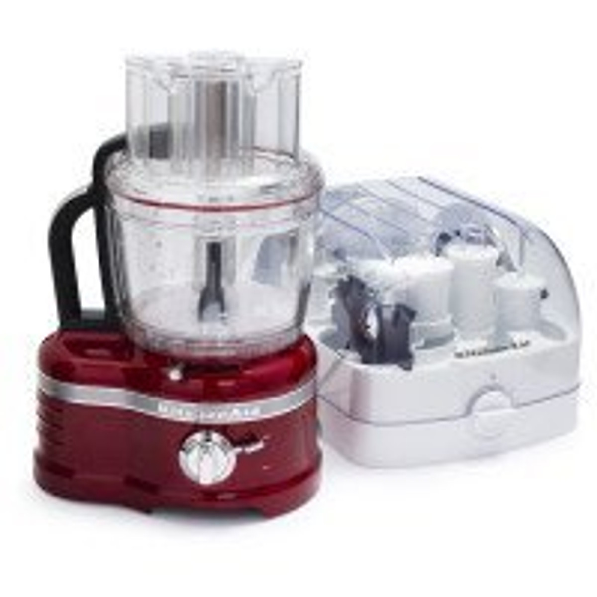 KitchenAid 16-Cup Food Processor w/Die Cast Metal Base & Commercial-Style Dicing Kit KFP1642FP Pro Line Series, Frosted Pearl White (Renewed)