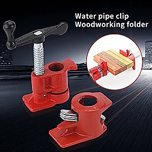 Acogedor Pipe Clamping Set, 3/4 Wood Gluing Pipe Clamp Set, Duty Woodworking Cast Iron Tool