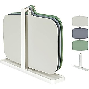 Carrotez Index Plastic Cutting Board With a Stand, Cutting Board Organizer Rack Storage, Cutting Board Organizer Stand Holder, Baking Sheet, Dishwasher-washable