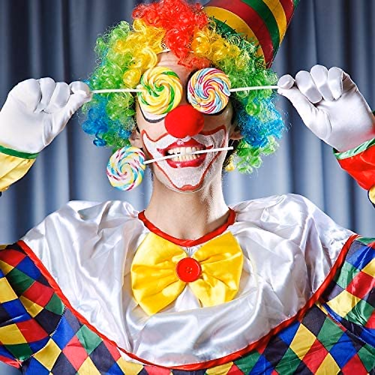 meekoo 10 Packs Red Clown Nose Red Nose Foam Sponge Nose Cosplay Nose for Halloween Christmas Comic Party Supplies