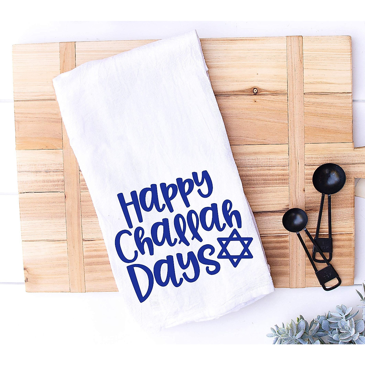 Funny Jewish Holiday Kitchen Towel Set, Jewish Puns, Oy to the World and Happy Challah Days Towel Set, Hostess and Housewarming Gift for Jewish Holiday (Oy to the World & Happy Challah Days)
