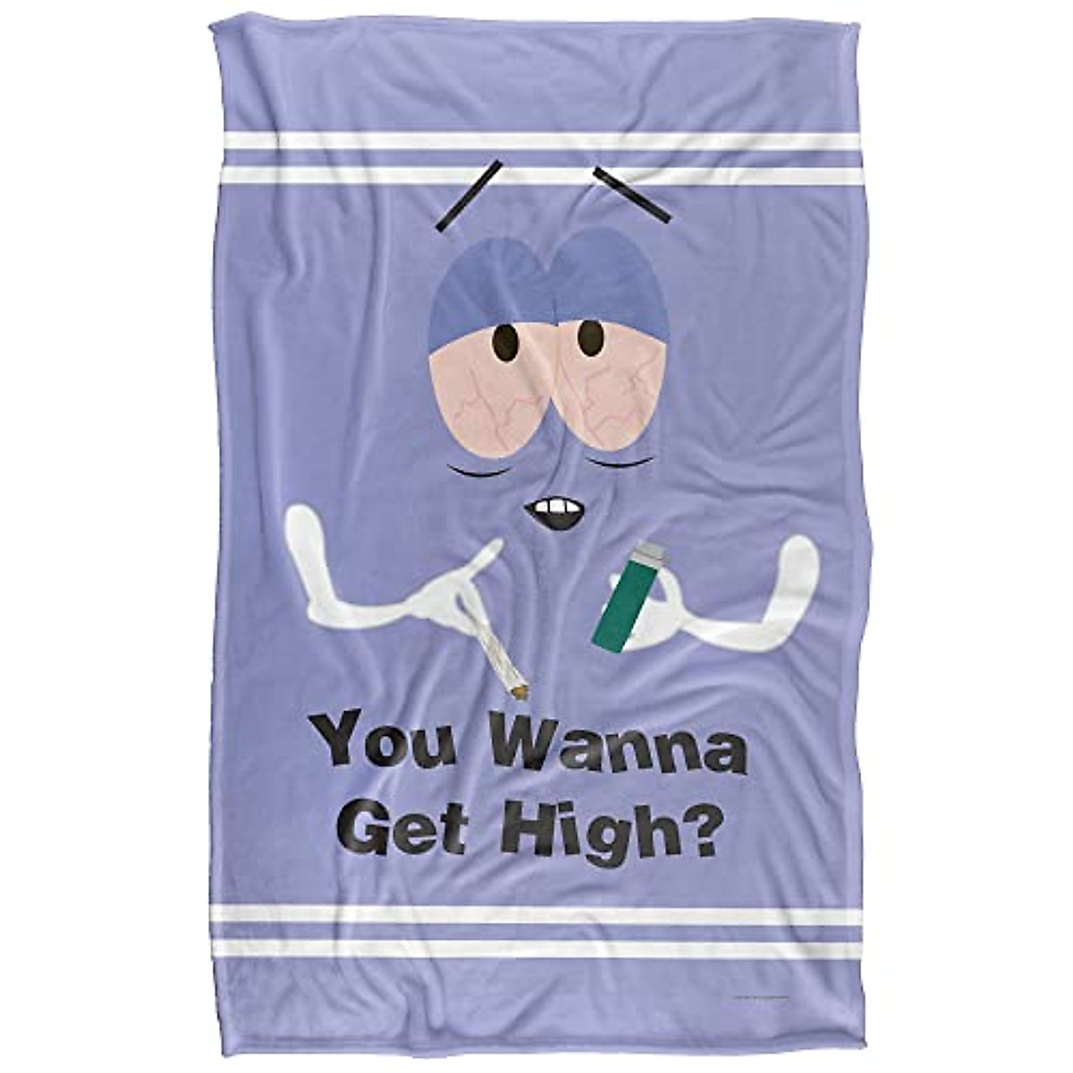 South Park Towelie Wanna Get High Silky Touch Super Soft Throw Blanket 36" x 58"