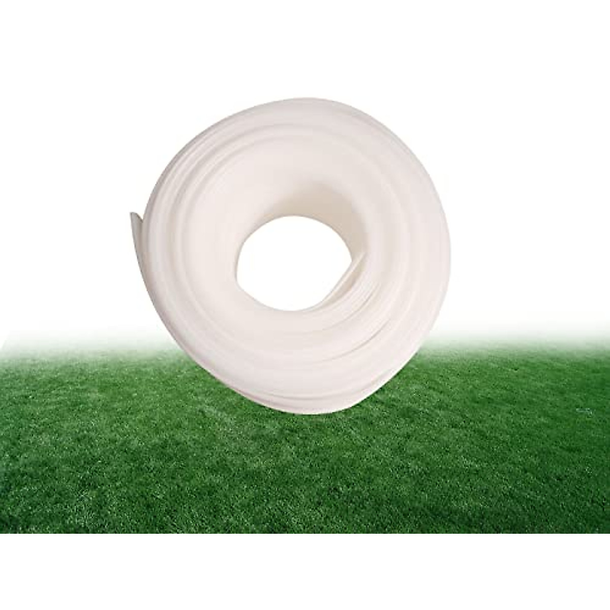 QuQuyi 1" PE Backwash Hose, Lay Flat Hose Lightweight Expandable Discharge Hoses for Lawn Garden Pool 49 FT