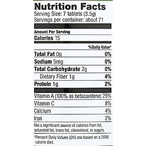 PINES Organic Alfalfa, 500 Count Tablets