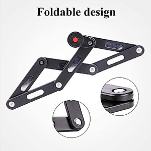 Bike Lock, Six-Section Folding Lock, Safety MTB Folding Bike Lock Professional Anti-Theft Alloy Steel Foldable Bicycle Lock(Color:Blue)