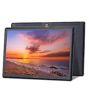TABASTHER 10.1 inch Android 8.1 Metal Ultra-Thin Flat Panel Dual SIM Card Slot 2.5D Flat Glass Touch Screen 2GB RAM 32GB ROM 3G Phablet Built-in Bluetooth WiFi GPS Tablet with(Gray)