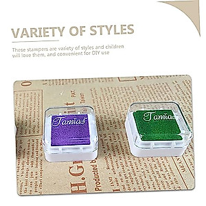 TEHAUX 1 Set Wooden Blocks Crafting Wooden Rubber Seal Wood Decor Wooden Stamps for Stampers for Self- Ink Stamps Seal Stamps Playthings Decorate Scrapbook Solid Wood