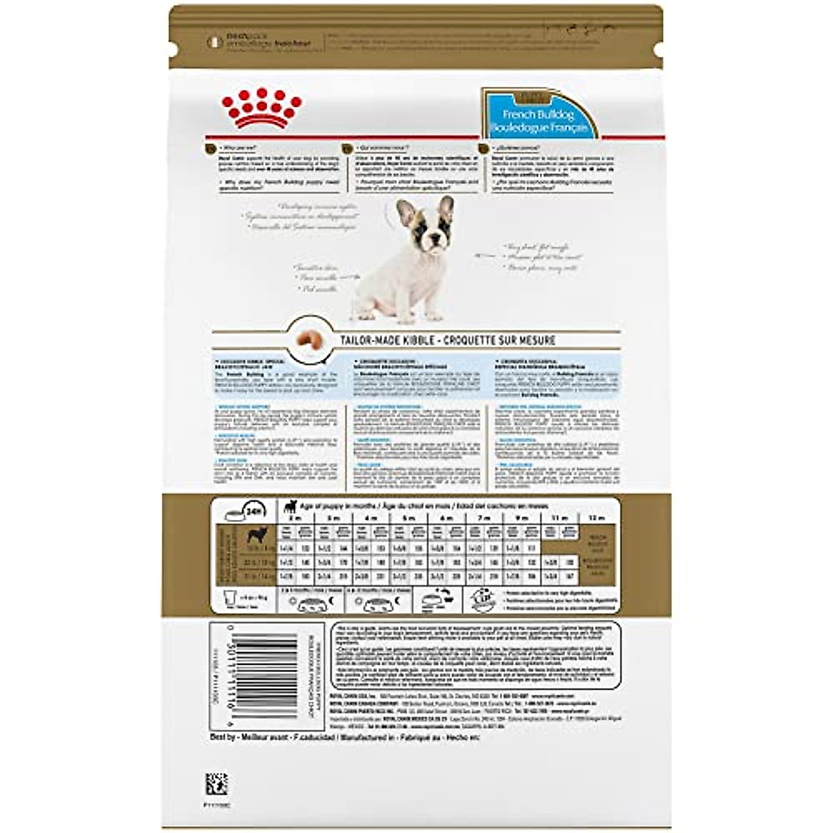 Royal Canin French Bulldog Puppy Dry Dog Food, 10.5 lb Bag