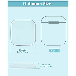 Door Stoppers Wall Protector, Etybetopstar1.57inch Reusable Door Bumper with Self Strong Adhesive, Quiet, Shock Absorbent Gel for Home, Office, Wall Protector from Door Knobs (Square, Clear)) (6PCS)