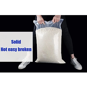 Jumbo Storage Bag 5 Gallon Freezer Bags Zip Easy Food Storage Bag Clear Meal Prep Bag Thick Durable 10 Pcs 17.7" x 23.6"