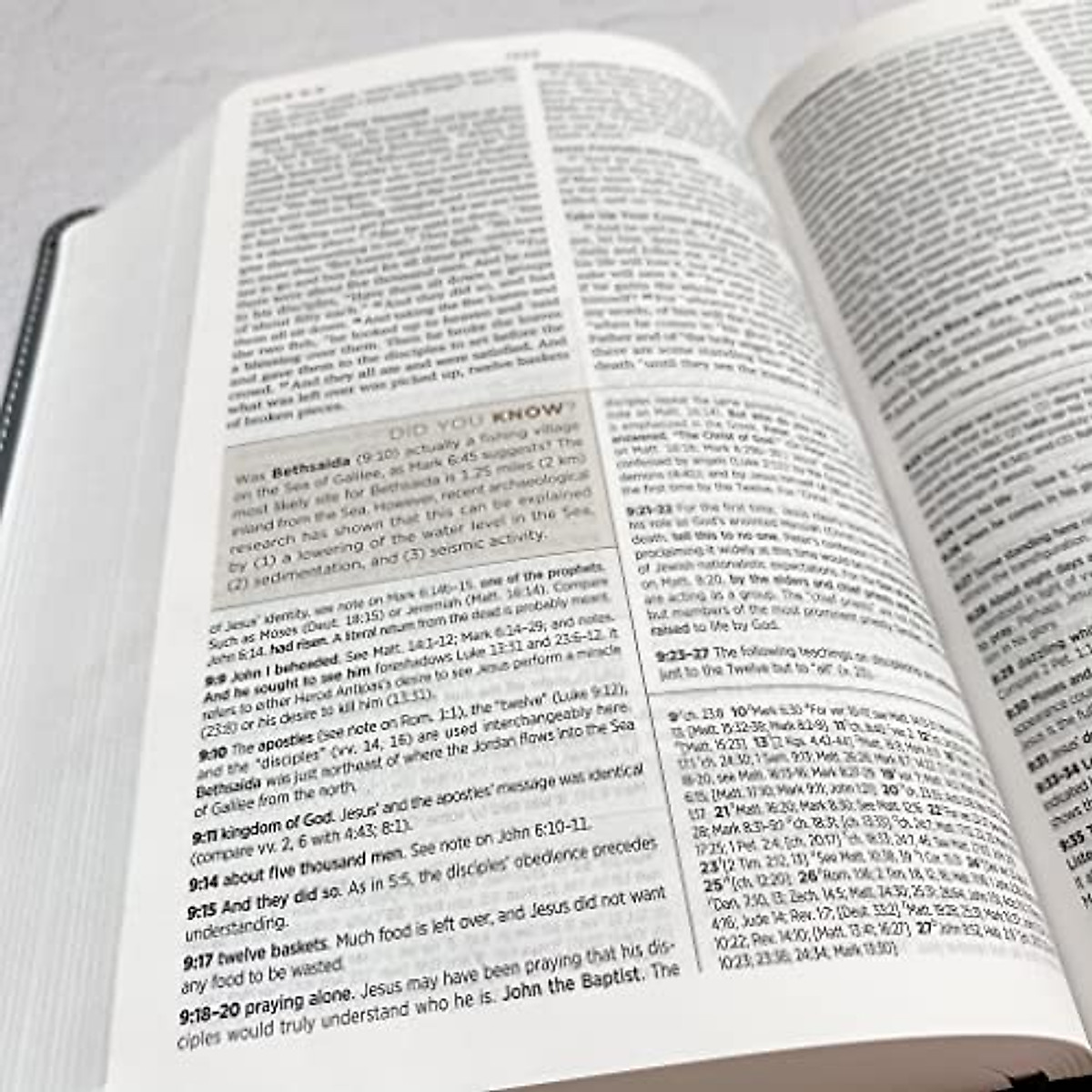 Hand Lettered and Laser Engraved ESV Bible, Student Study Bible with Gray Trutone Leather Cover, Personalized Gift, Custom Name Engraving Available