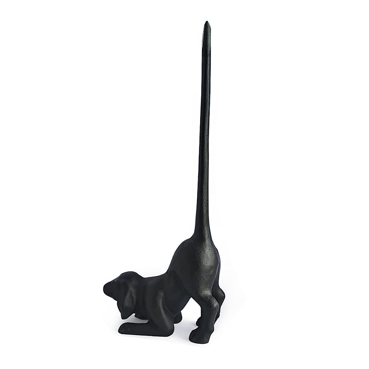 WINTENT Cast Iron Paper Towel Holder Stand (Dog-Black)